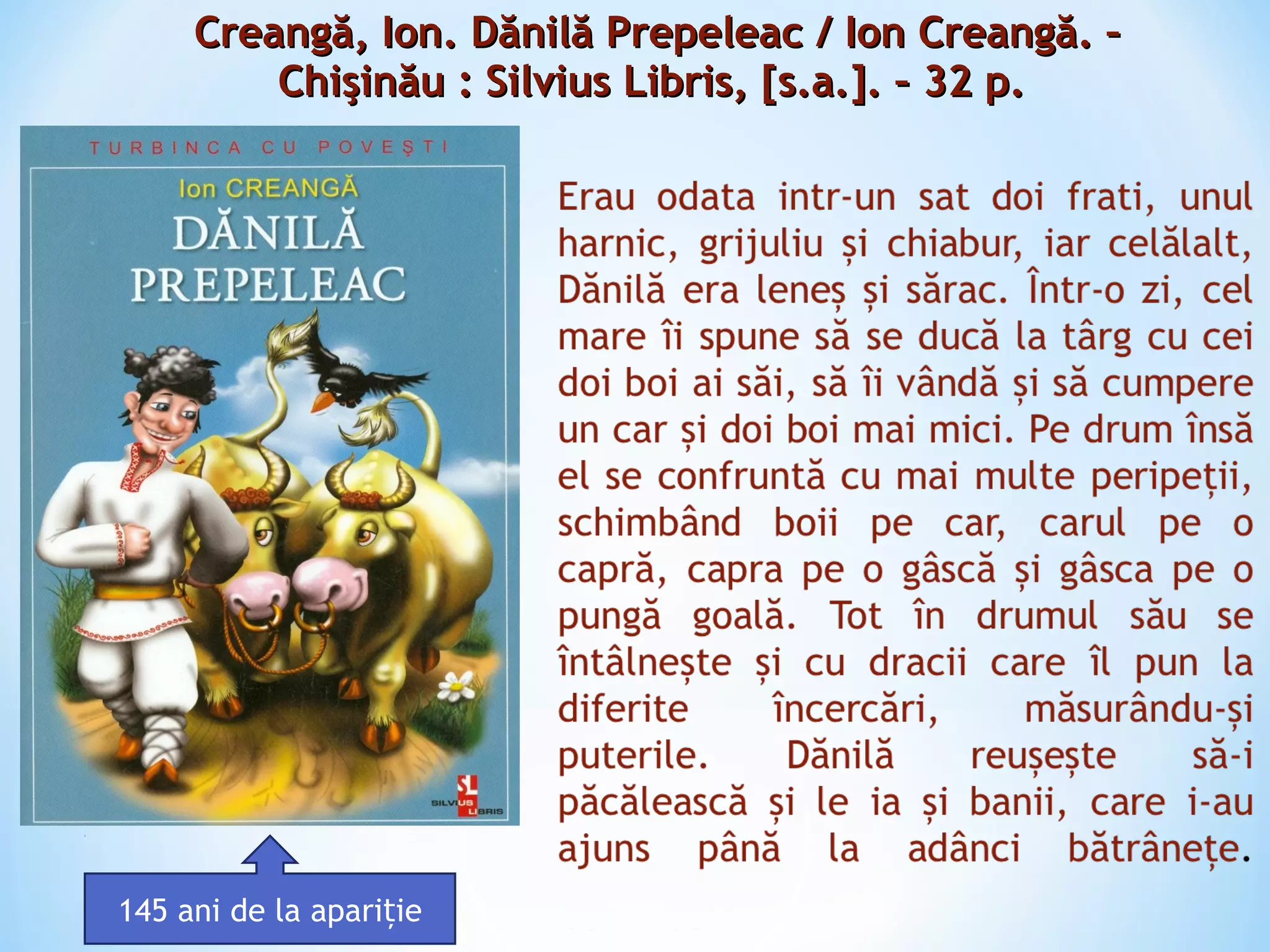 Cărți (opere) jubiliare 2016 | PPT