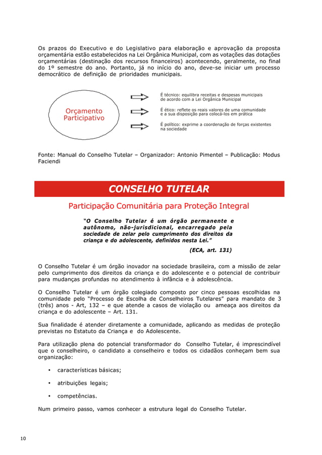 Cartilha conselho tutelar | PDF