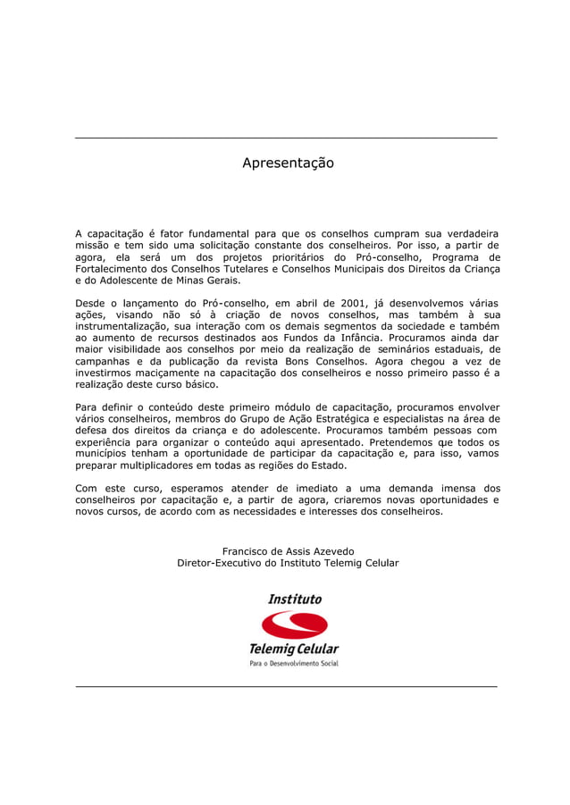 Cartilha conselho tutelar | PDF