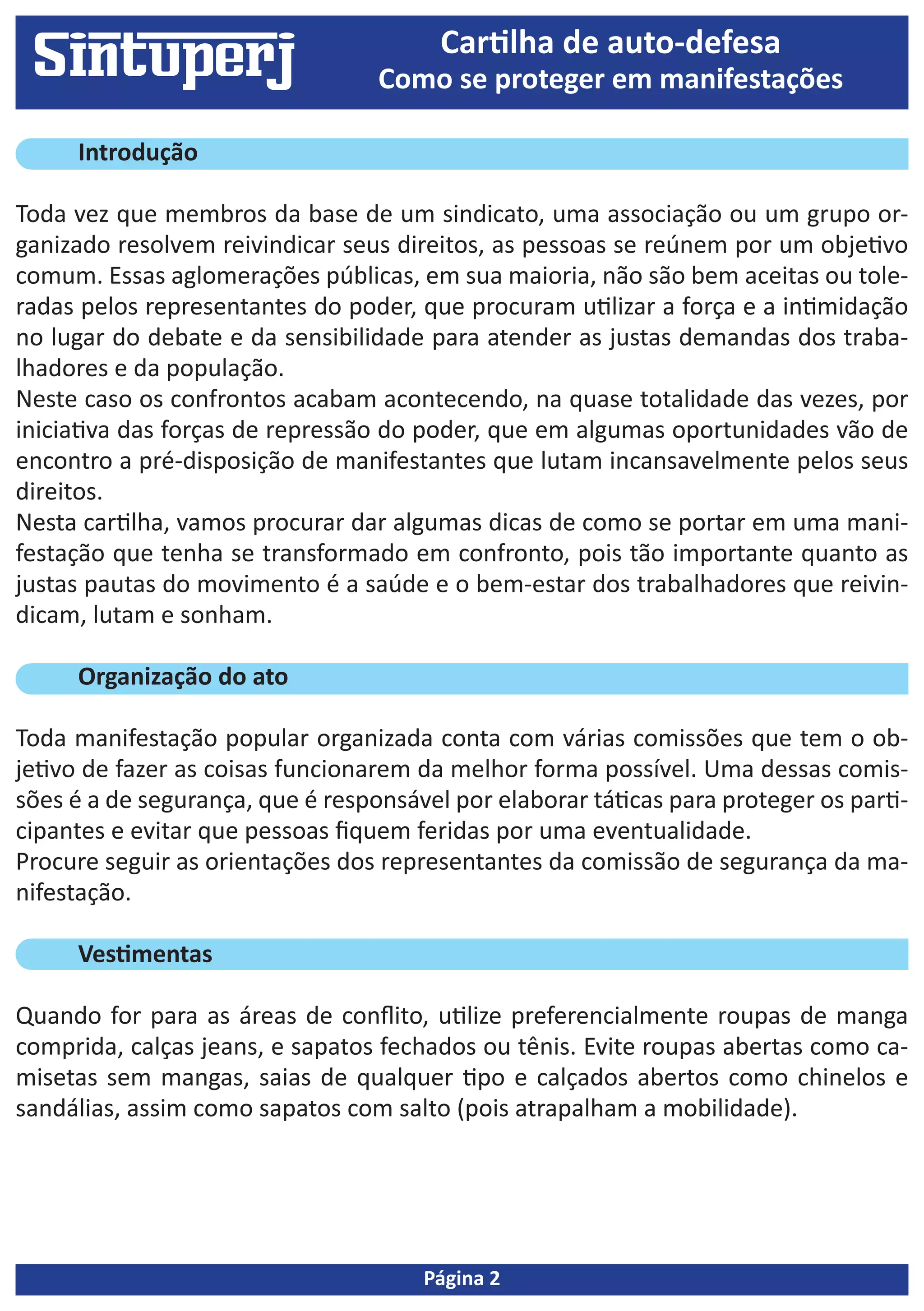 Cartilha de auto defesa | PDF