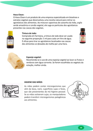 Cartilha higiene dos alimentos e higiene das maos | PDF