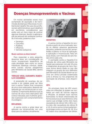Cartilha prevencao doencas_infecciosas | PDF