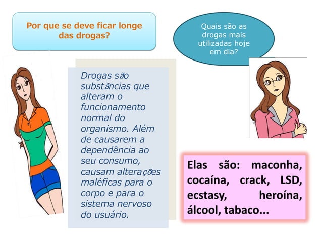 Cartilha principais drogas e seus efeitos | PPT | Download gratuito