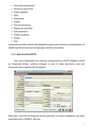 Manual Censec atualização do sistema Notas® | PDF