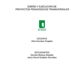 proyectos pedagogicos transversales | PPTX