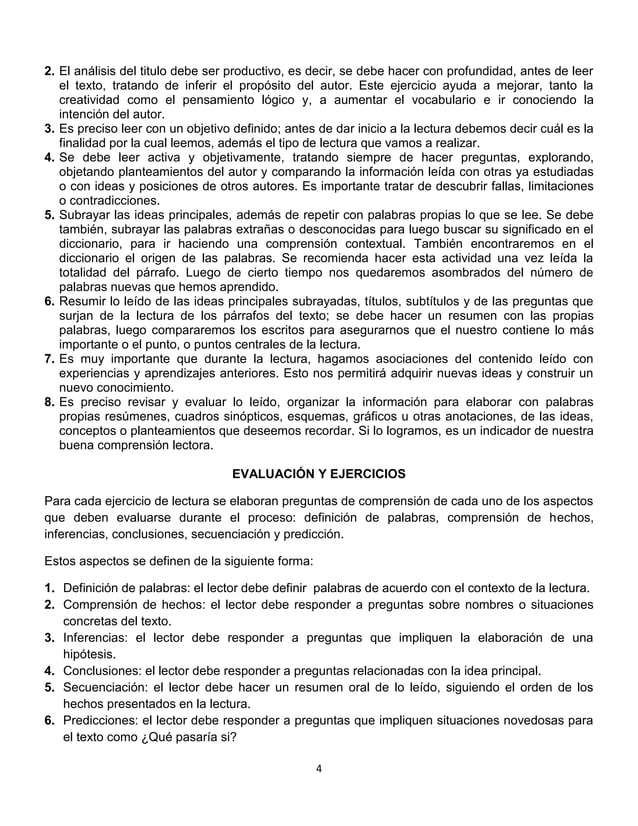 Cartilla comprension lectura