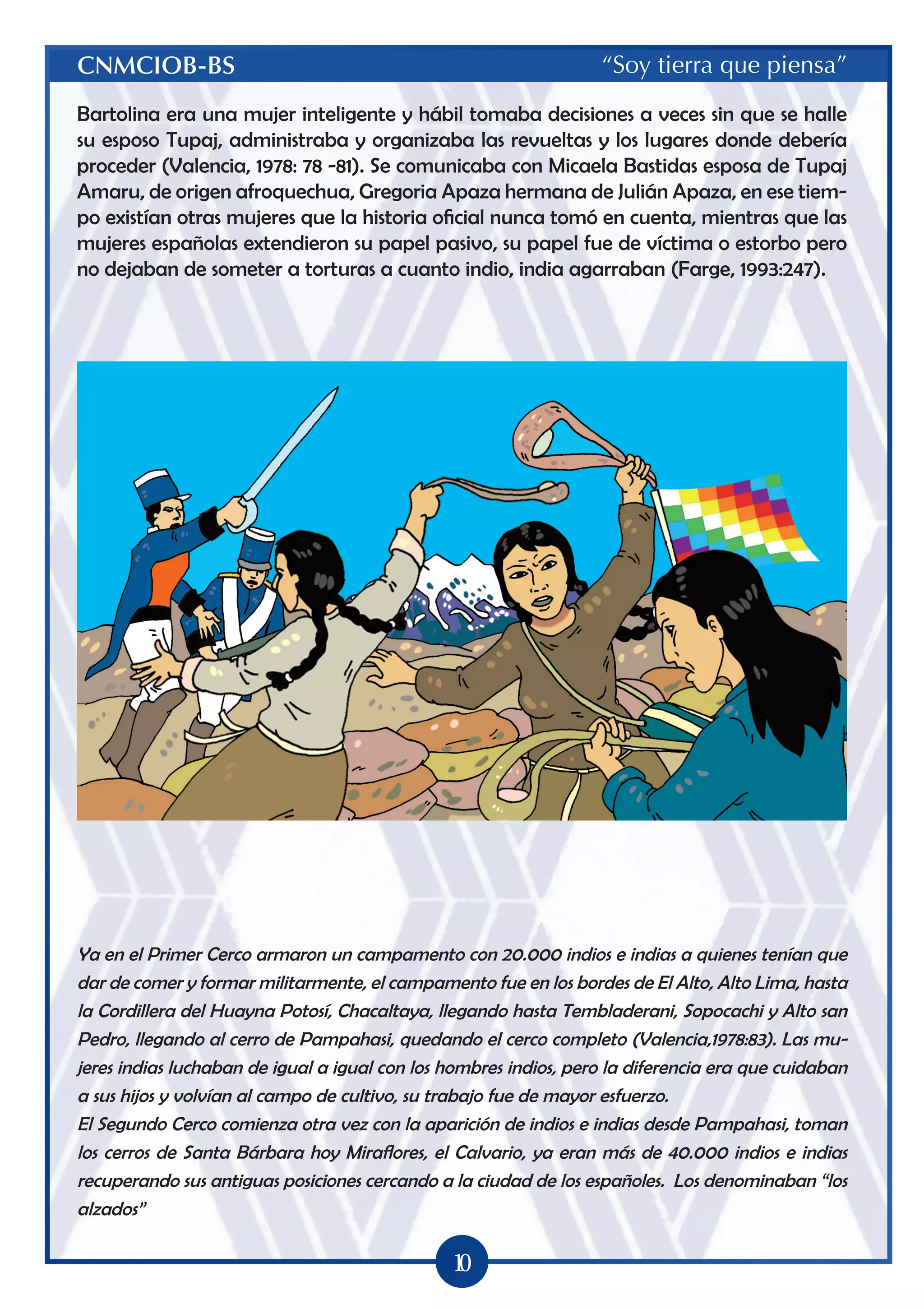 HISTORIA DE LA CNMCIOB BARTOLINA SISA | PDF