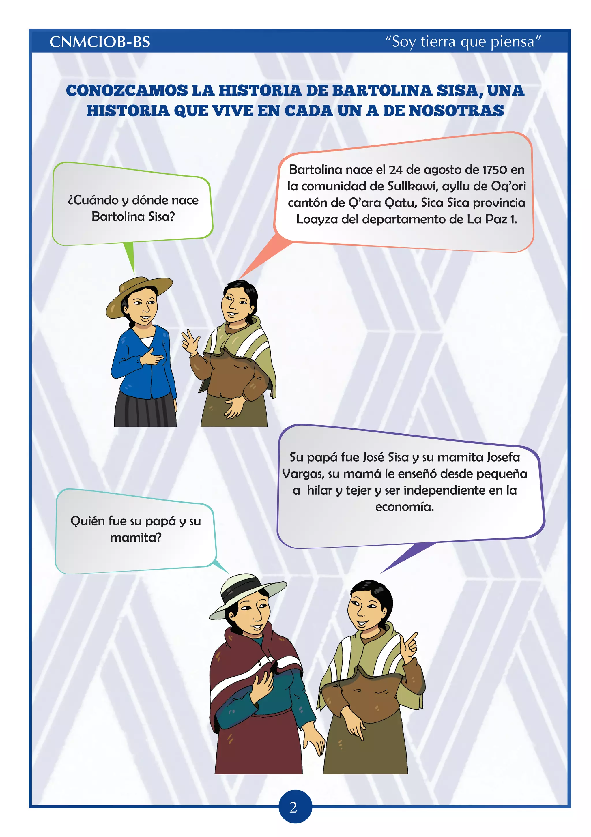 HISTORIA DE LA CNMCIOB BARTOLINA SISA | PDF