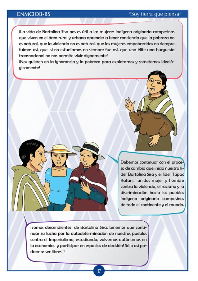 HISTORIA DE LA CNMCIOB BARTOLINA SISA | PDF