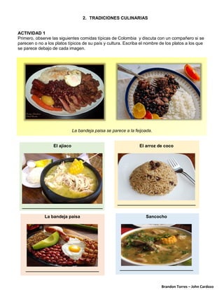 Unidad didáctica enfocada a la comida - Español | PDF