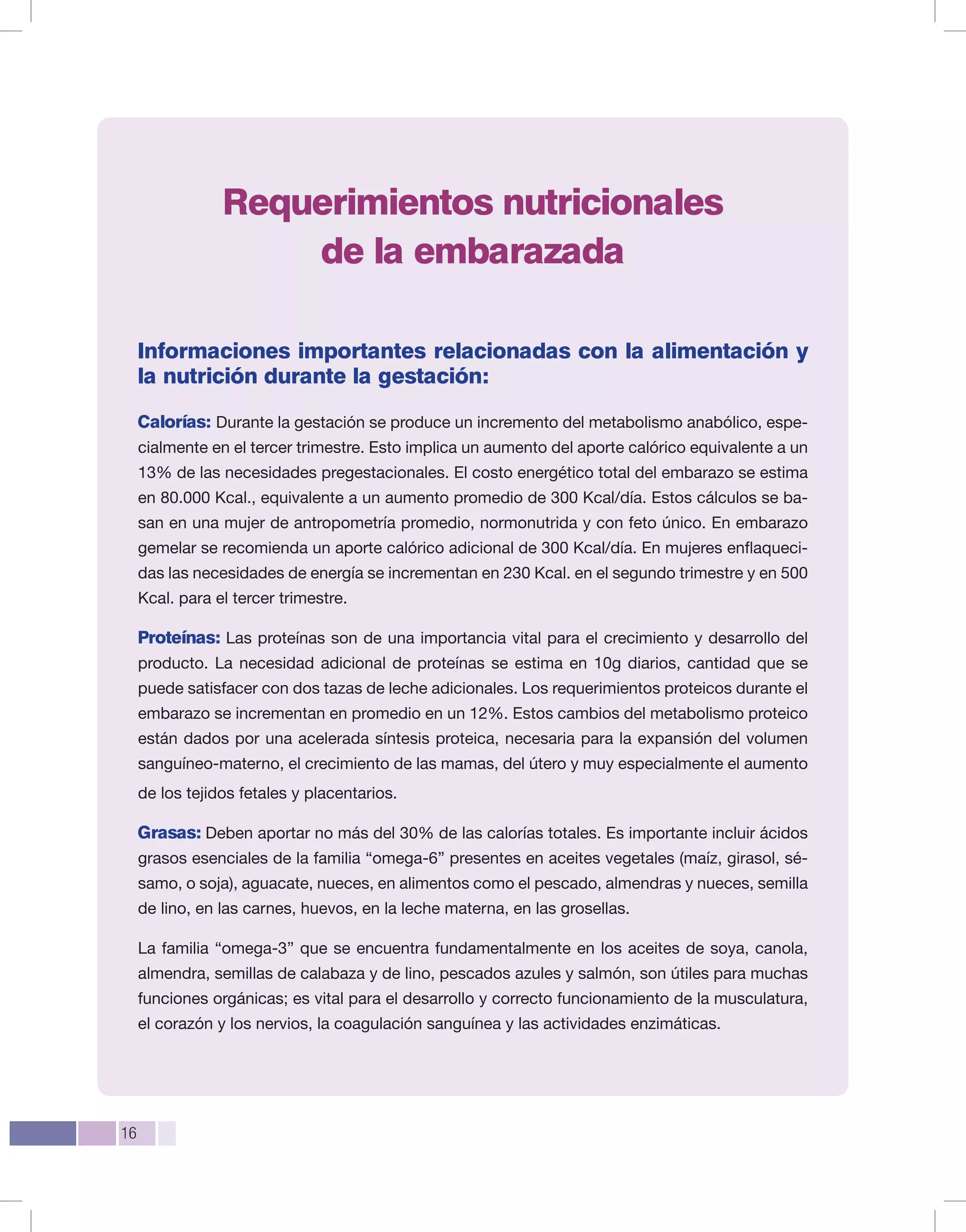 Cartilla embarazo proveedor (imprenta) | PDF