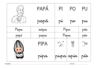 Cartilla lectura p | PDF