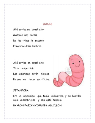 Cartilla literaria lombriz | DOCX