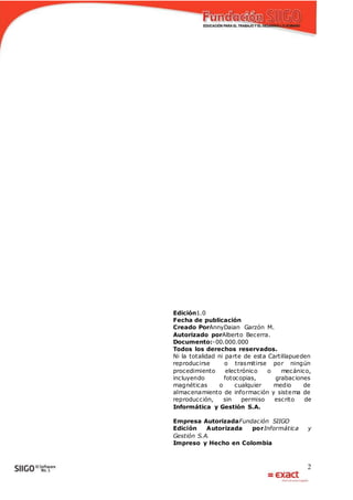 Cartilla modulo iv de competencias ingles fundacion siigo | DOCX