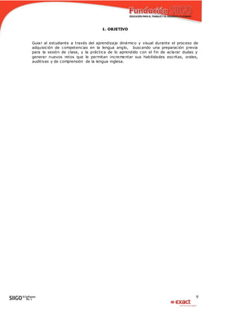Cartilla modulo iv de competencias ingles fundacion siigo | DOCX