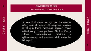 CARTILLA MORAL. FICHAS DE TRABAJO Y MAS pptx | PPTX