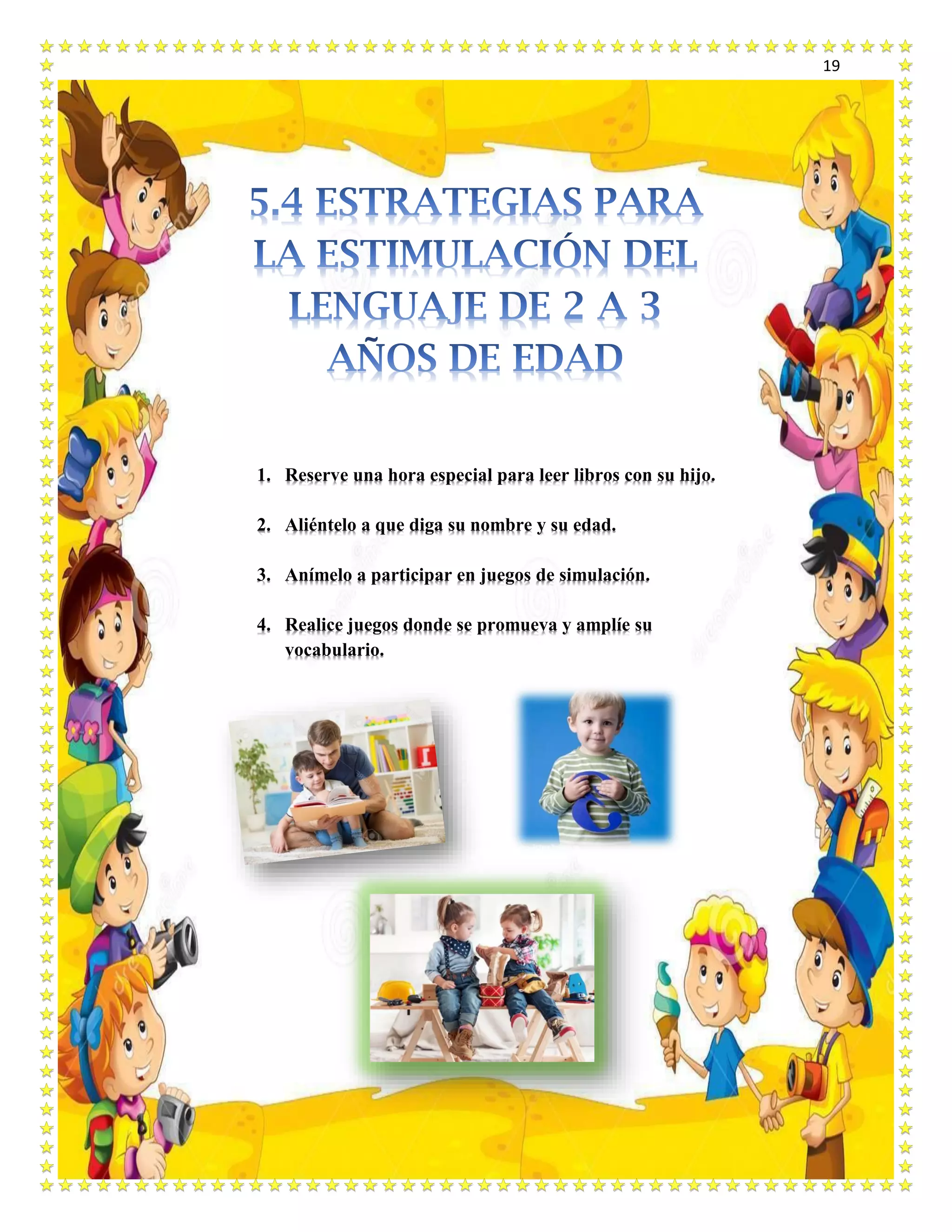 Cartilla pedagógica. estimulación del lenguaje en niños de 0 a 6 años ...