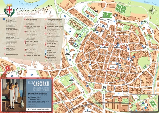 Cartina Turistica città di Alba