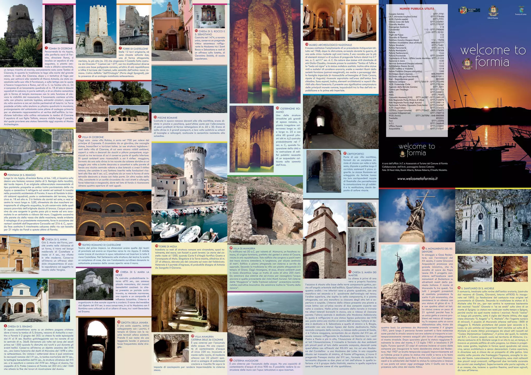 Cartina Mappa Turistica di Formia con i Principali Monumenti | PDF