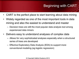 Using CART For Beginners with A Teclo Example Dataset | PPT