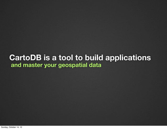 Using CartoDB to analyze OpenStreetMap data | PPT