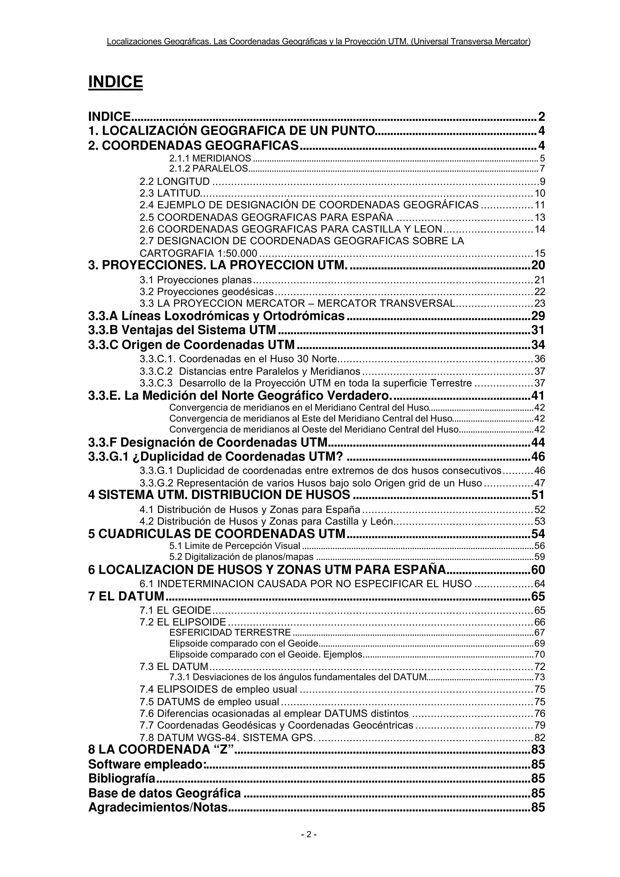 Cartografia geograficas-utm-datum | PDF