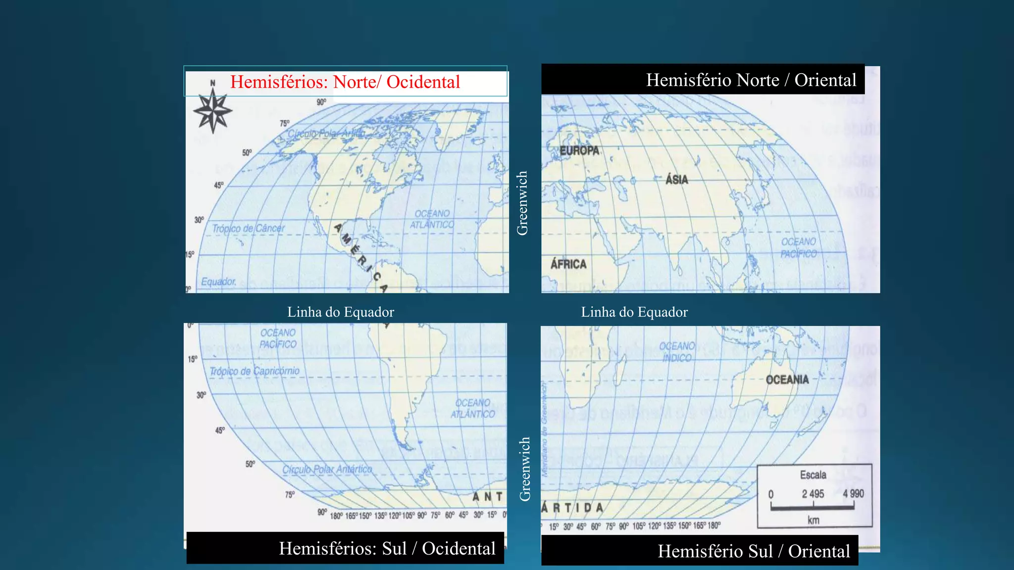 Cartografia coordenadas geográficas e fuso horário | PPTX