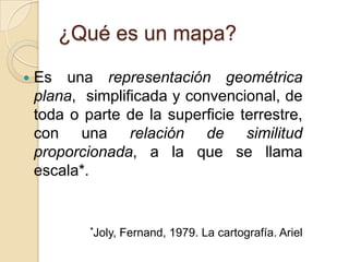 Cartografia y mapas | PPTX