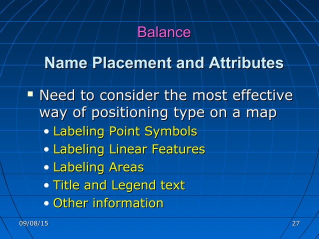 Cartographic map design | PPT | 3-D Graphics | Computer Software and Applications