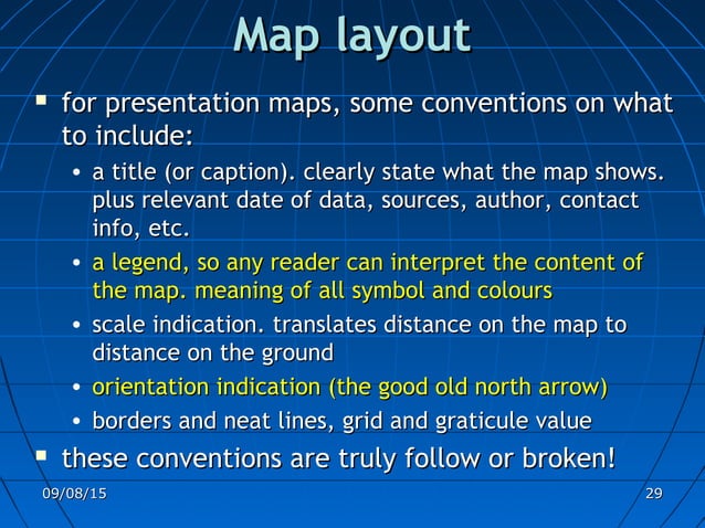 Cartographic map design | PPT | 3-D Graphics | Computer Software and ...