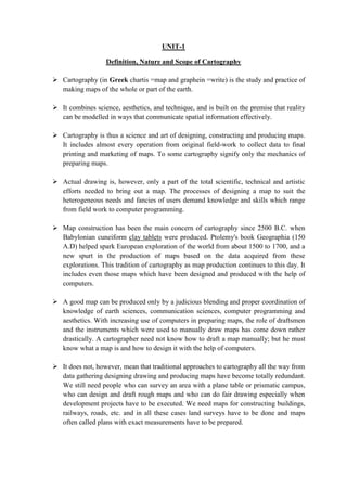 Cartography intro | PDF | Drawing and Sketching | Arts and Crafts