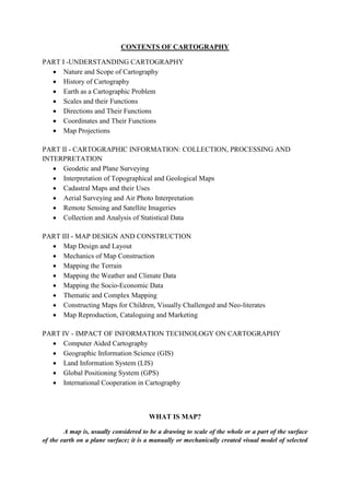 Cartography intro | PDF