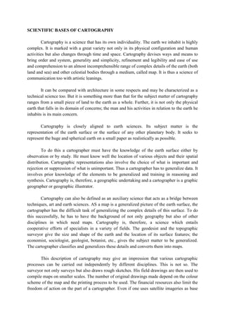 Cartography intro | PDF | Drawing and Sketching | Arts and Crafts