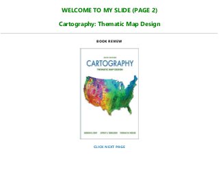 ~>Free Download Cartography: Thematic Map Design [Full]