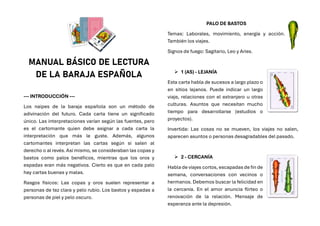 Manual de Lectura de la Baraja Española - Guía Cartomancia | PDF