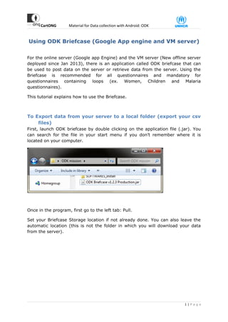 Cart ong getting_data_from_odk_aggregate_v3.0 | DOC | Operating Systems | Computer Software and ...