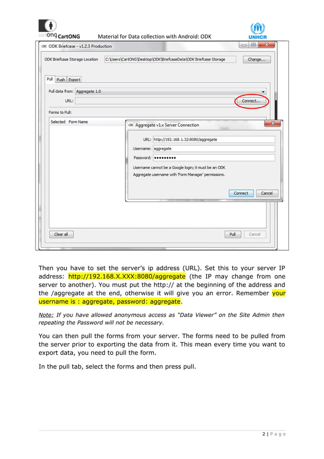 Cart ong getting_data_from_odk_aggregate_v3.0 | DOC | Operating Systems | Computer Software and ...