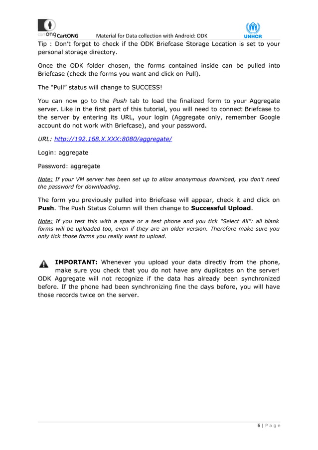Cart ong getting_data_from_odk_aggregate_v3.0 | PDF
