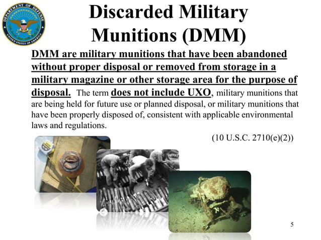 2010 Introduction to and Scope of Underwater Munitions Issue | PDF ...