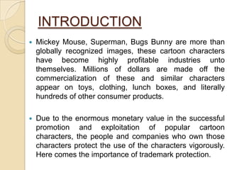 Can I get Trademark Protection for a cartoon character? | PPTX