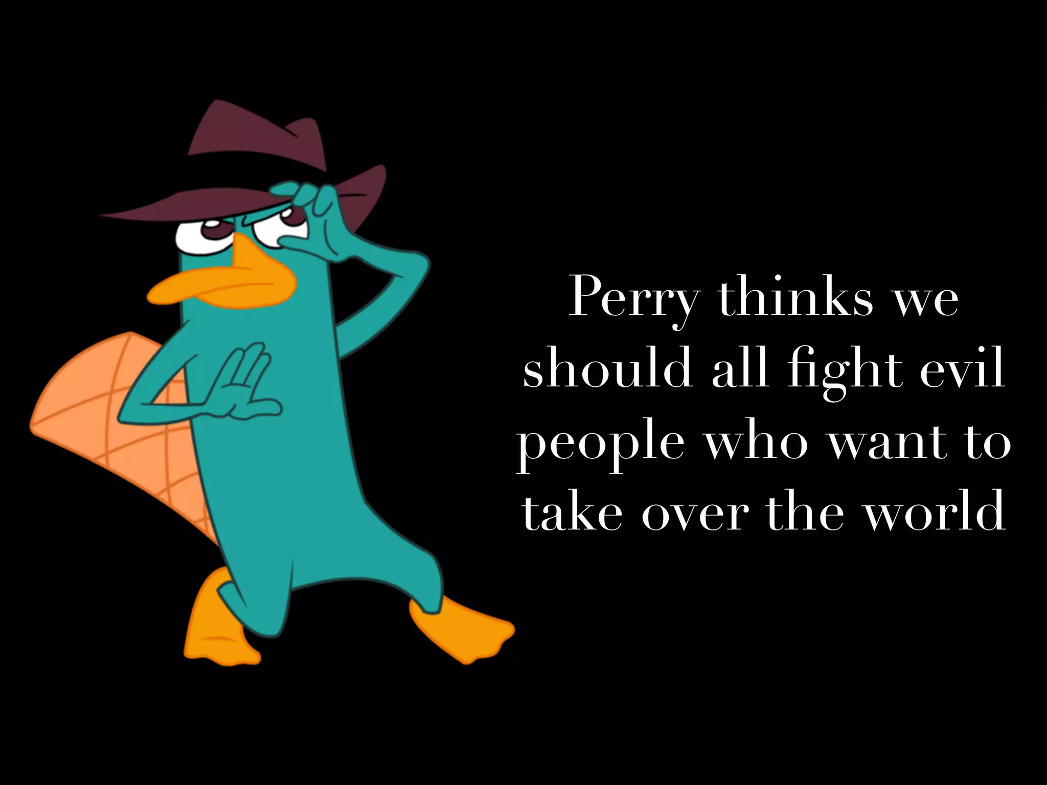 Cartoon Characterization of Perry the Platypus | PPT