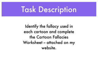 Cartoon Fallacies Task | PDF