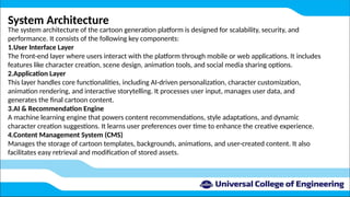 Cartoon Generator PPT ( College Report Presentation) | PPT