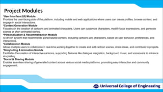 Cartoon Generator PPT ( College Report Presentation) | PPT