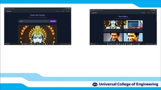 Cartoon Generator PPT ( College Report Presentation) | PPTX