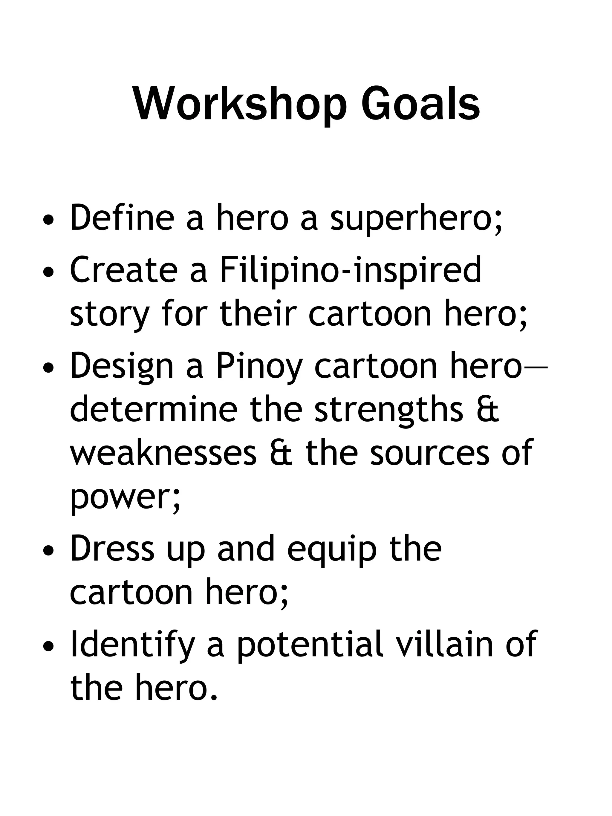 The search for a Pinoy Cartoon Hero | PPT