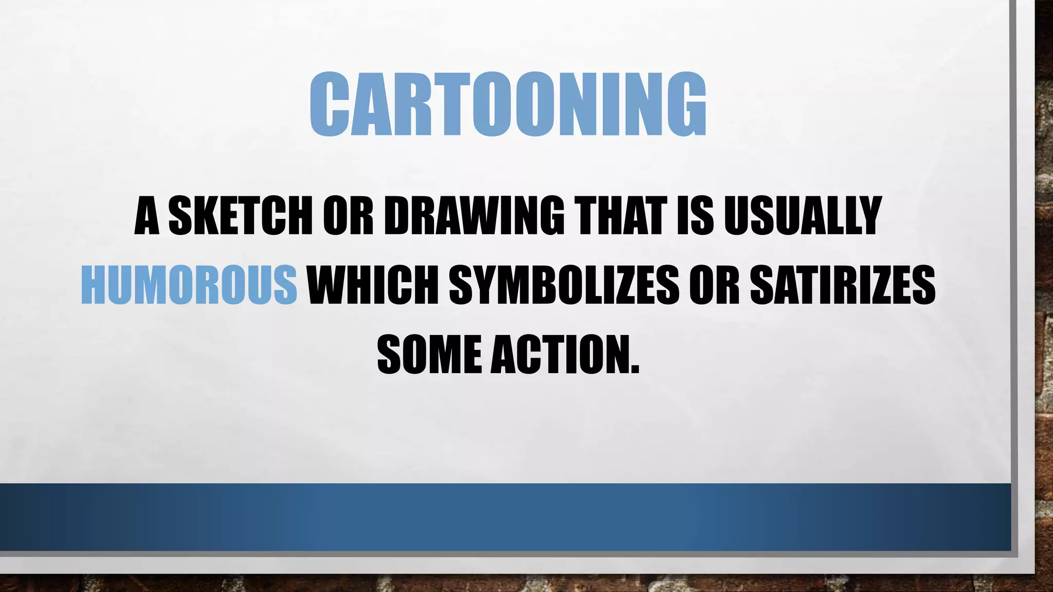 Cartooning | PPTX