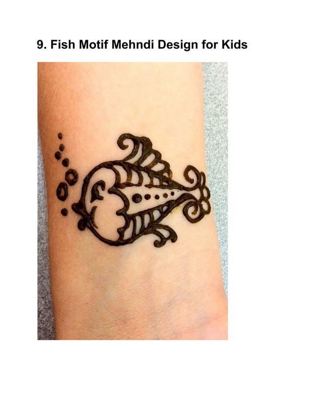 Simple Cartoon Mehndi Designs for Kids, 2019 | PDF | Children\'s ...