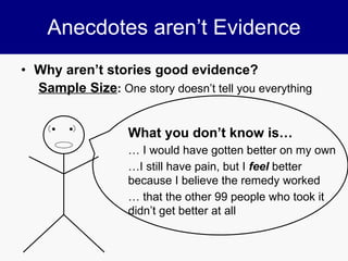 Cartoon Introduction to Evidence in Medicine | PPT