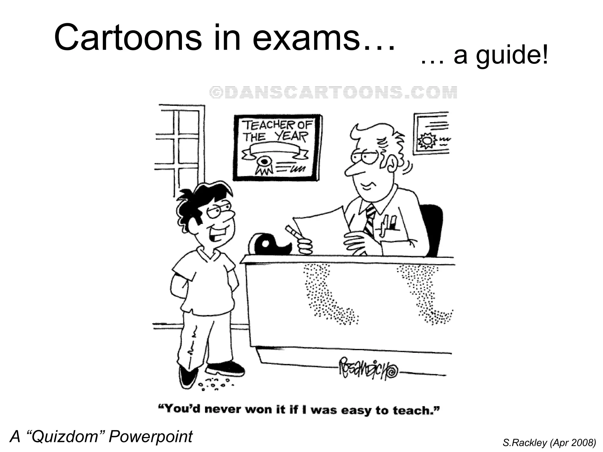 Cartoons In Exams | PPT